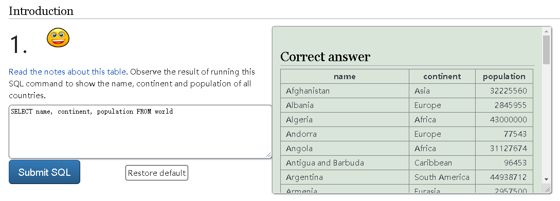 sqlzoo SELECT from WORLD Tutorial 练习答案_tutorial world答案-CSDN博客