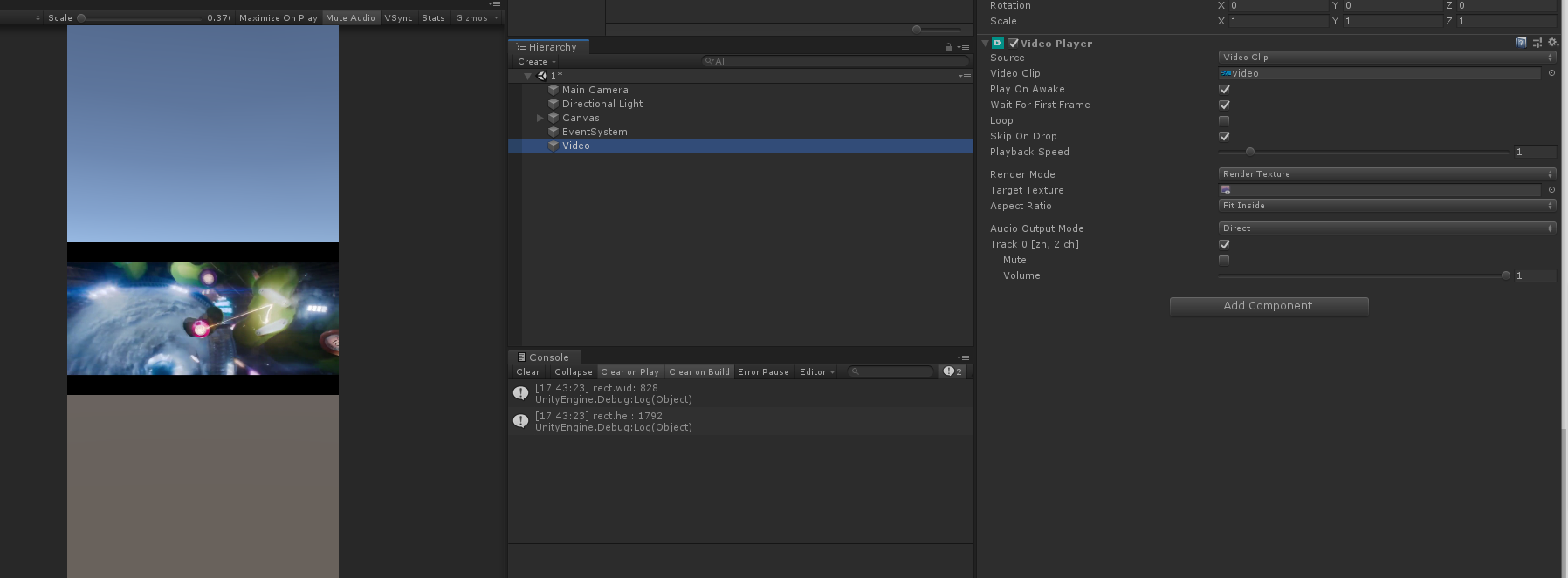 unity 使用video player播放视频_unity videoplayer 视频准备好-CSDN博客
