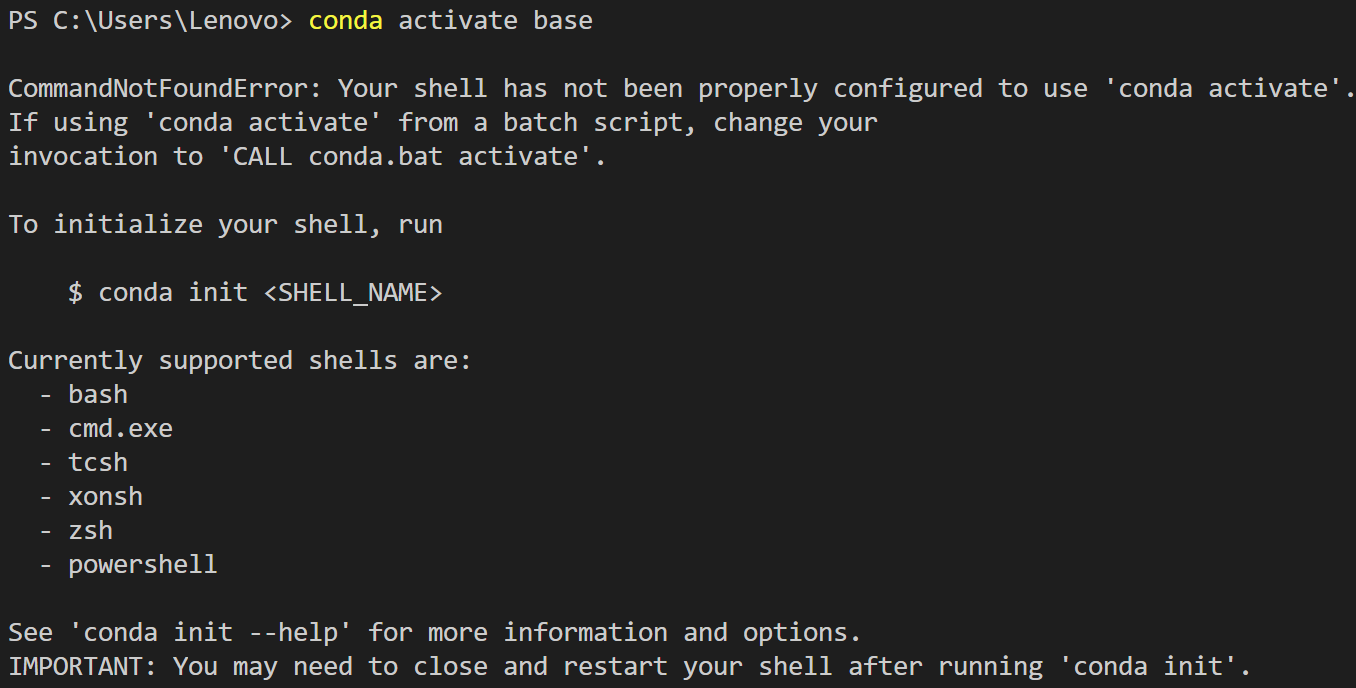 win10使用vscode+anaconda+Python环境配置（解决无法加载文件 \WindowsPowerShell\profile.ps1，因为在此系统上禁止运行脚本 ...