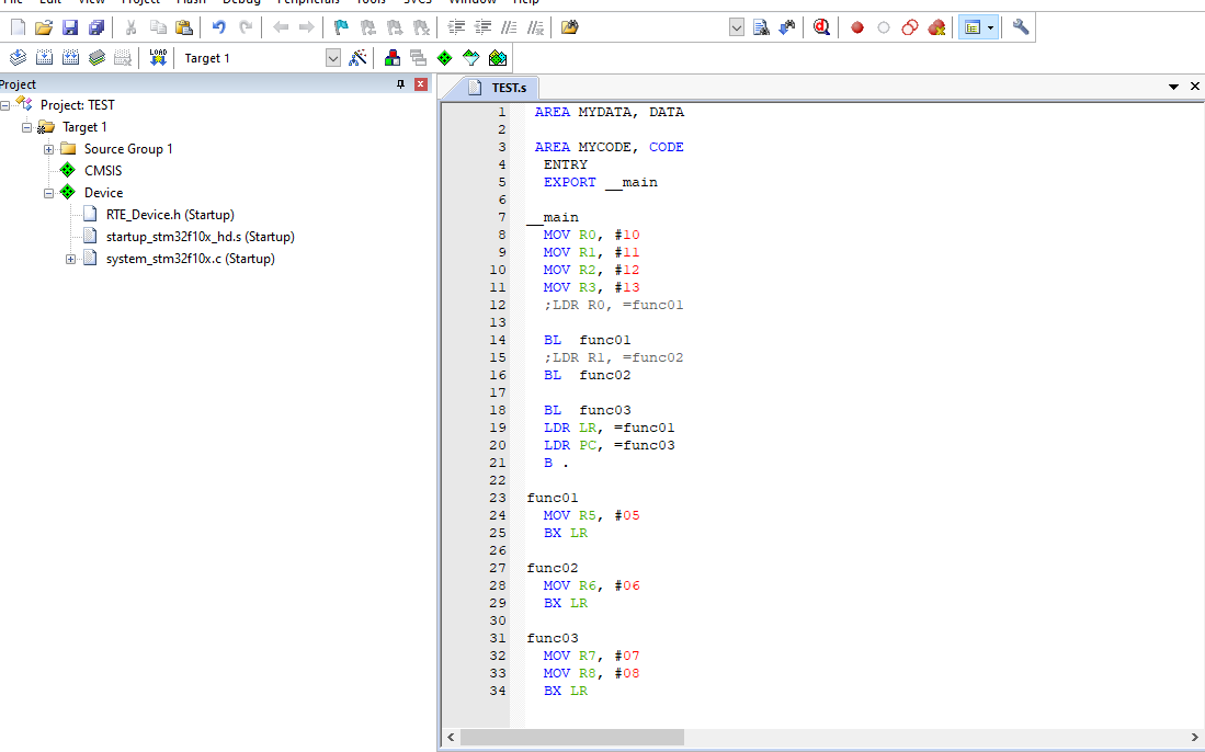基于mdk创建纯汇编语言的stm32工程 Csdn博客 