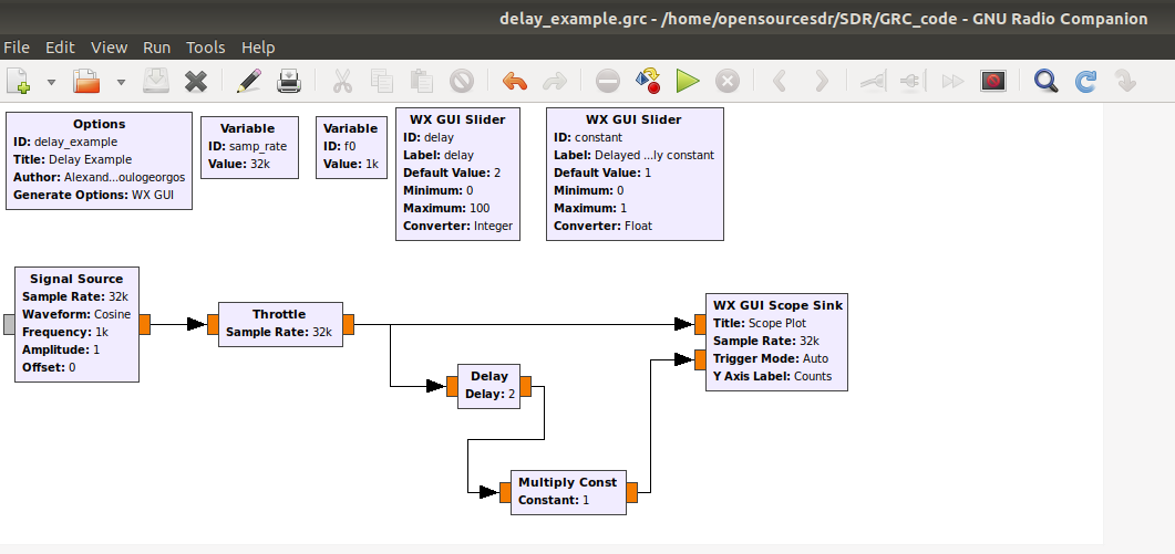 一起玩转GNU Radio：信号延迟Delay模块_gnu radio怎么延迟-CSDN博客