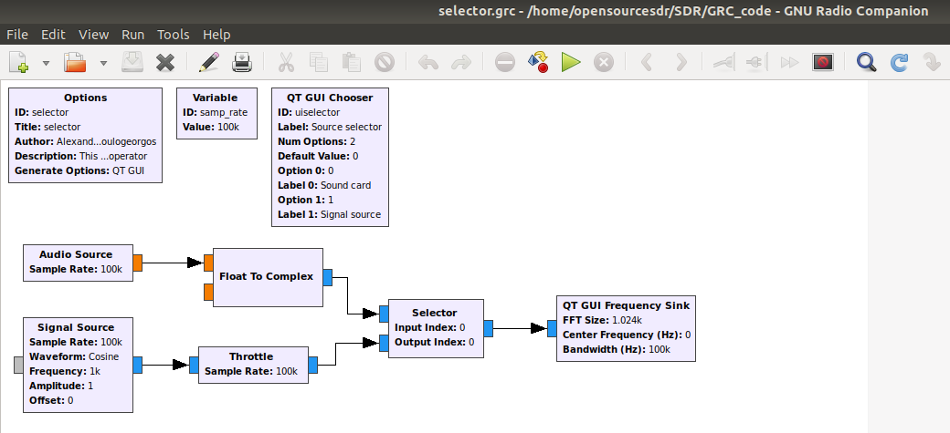 一起玩转GNU Radio：选择器Selector_gnu radio selector-CSDN博客
