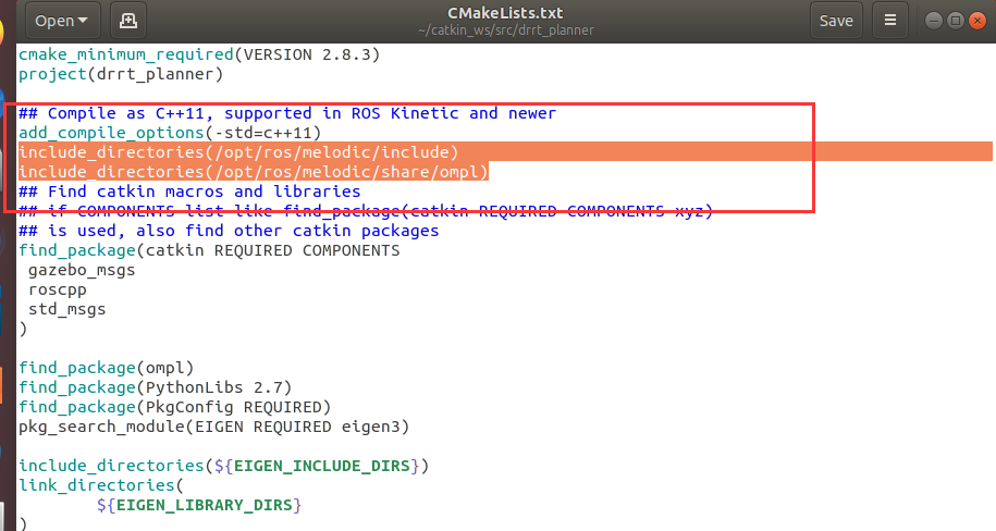 解决ROS编译时opml库找不到_ros opml-CSDN博客