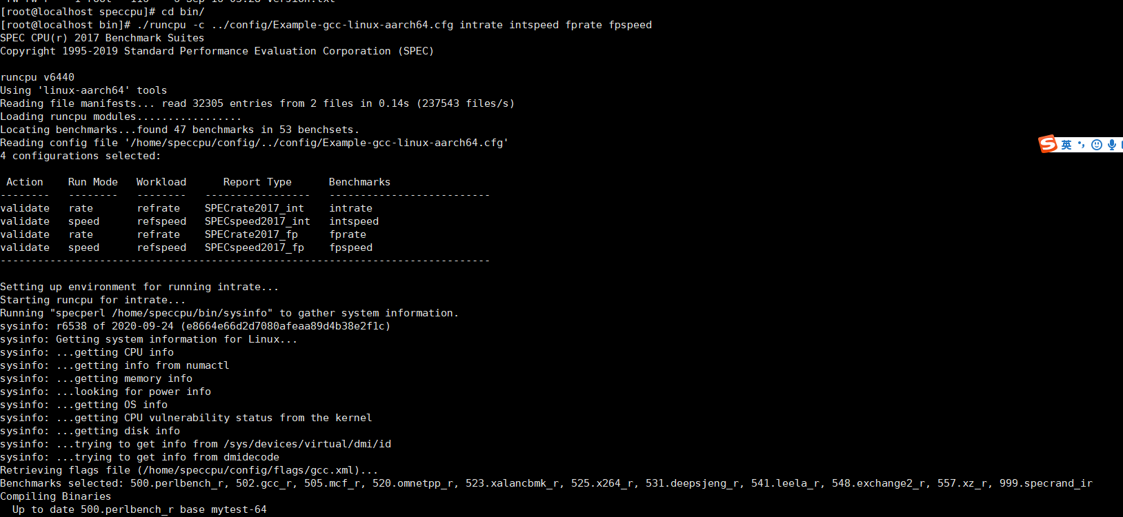 SPECCPU 2017测试指导_spec2017怎么跑一轮就出报告-CSDN博客