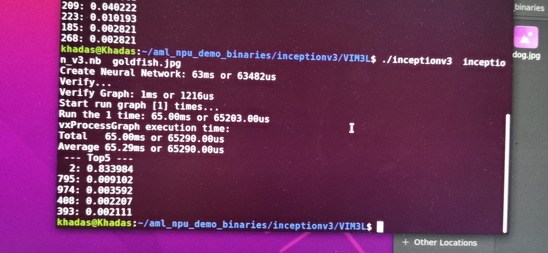 VIM3L开发板ubuntu环境安装及NPU demo测试_khadas vim3 命令查看npu-CSDN博客