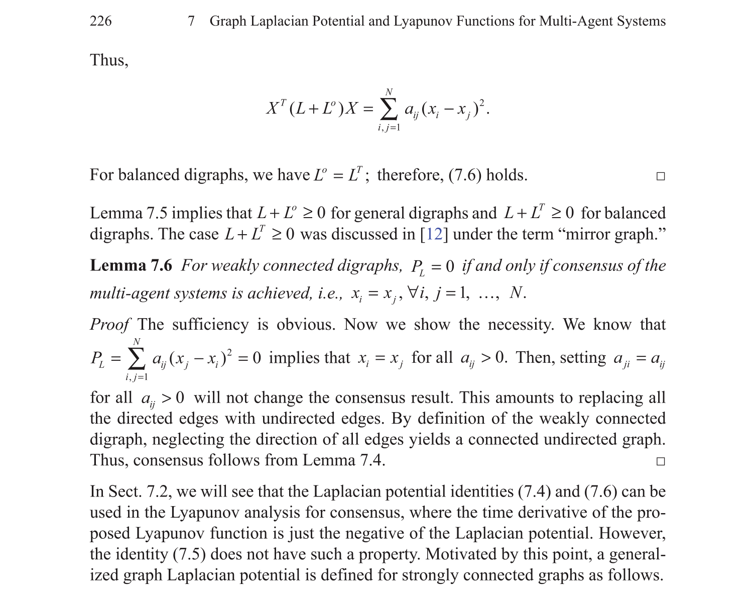 【控制】能量函数Graph Laplacian Potential and Lyapunov Functions for Multi-Agent Systems-CSDN博客