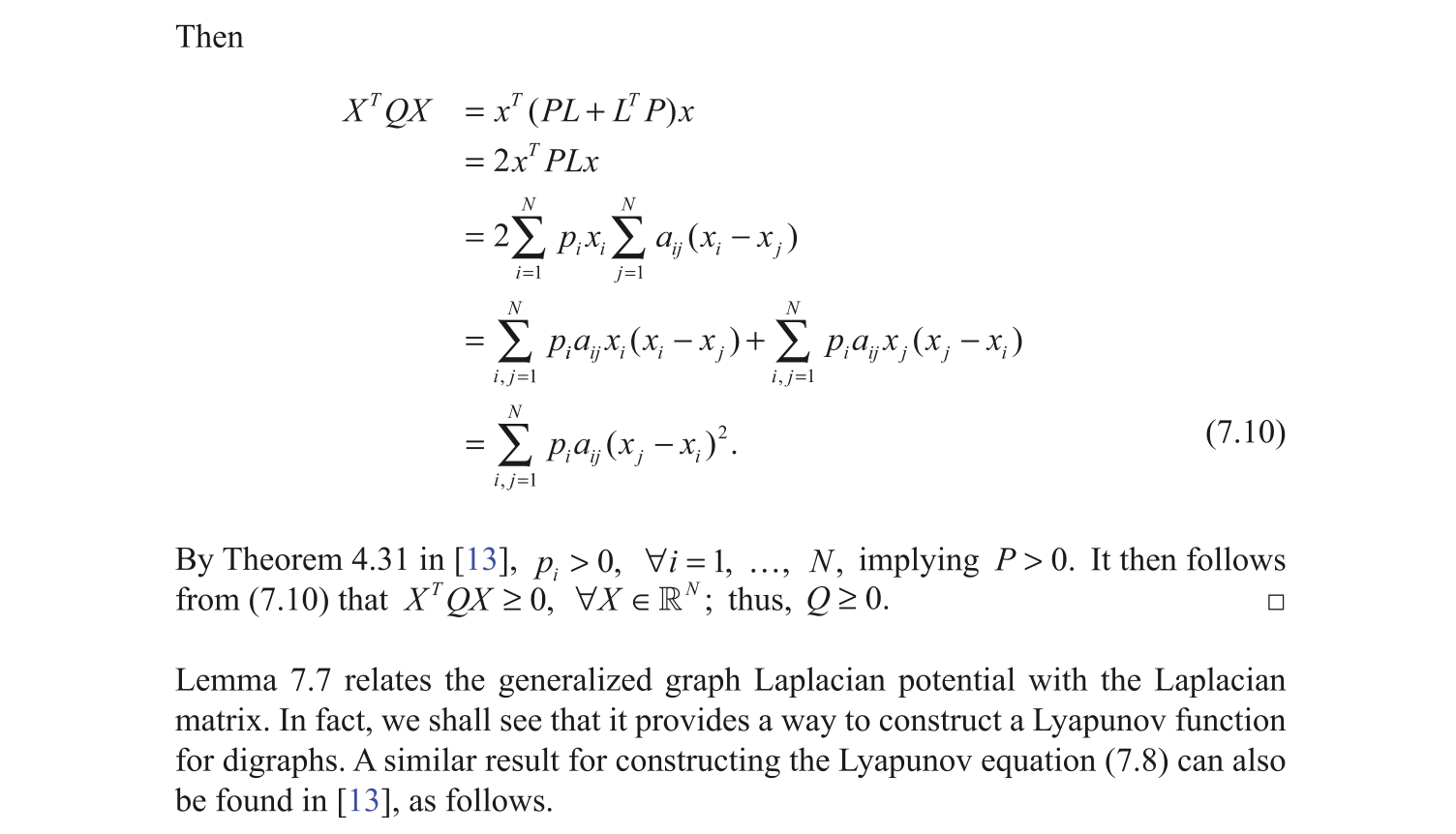 【控制】能量函数Graph Laplacian Potential and Lyapunov Functions for Multi-Agent Systems-CSDN博客