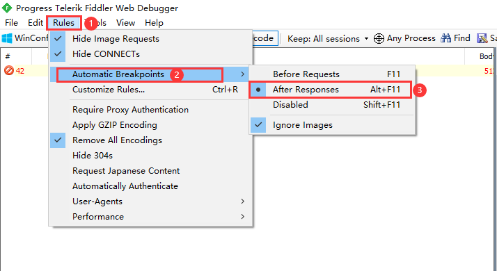浅谈fiddler抓包工具中自动断点——Before Requests与After Responses断点功能_请求前断点和响应后断点的区别-CSDN博客