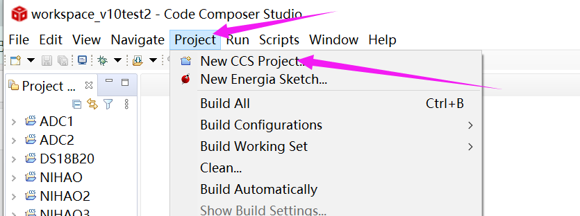 CCS 如何打开一个工程 Code Composer Studio_ccs打开工程-CSDN博客