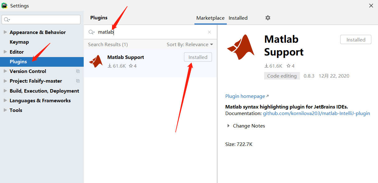 Pycharm安装Plugins插件查看编辑matlab代码可以自动补写代码和追溯函数安装插件Matlab Support_pycharm插件matlab support-CSDN博客