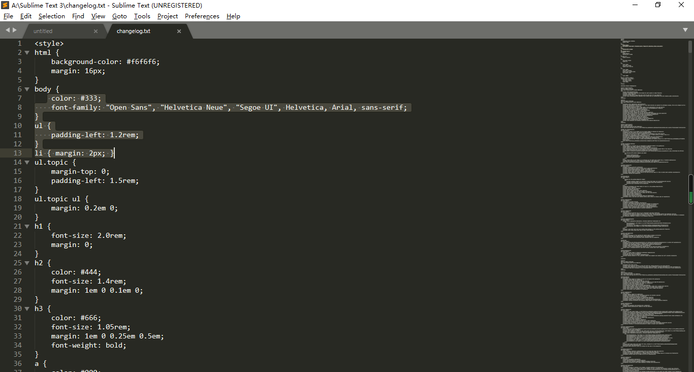 SublimeText 3 修改界面显示配置文件-前景色，背景色，鼠标选中高亮色，鼠标选中边框等_sublime光标颜色设置-CSDN博客