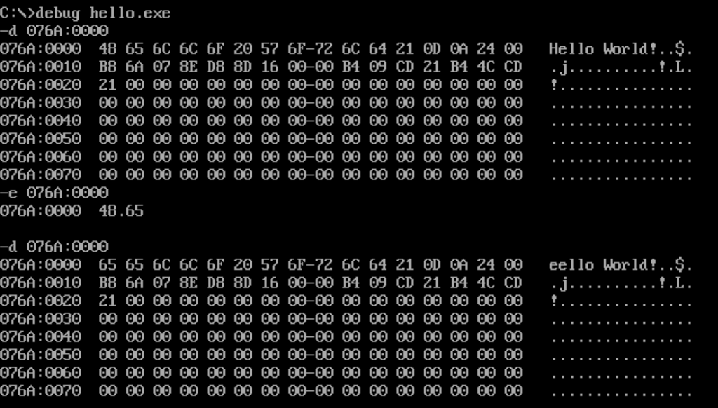 汇编——dosbox的debug常用指令_dosbox debug 调试汇编-CSDN博客
