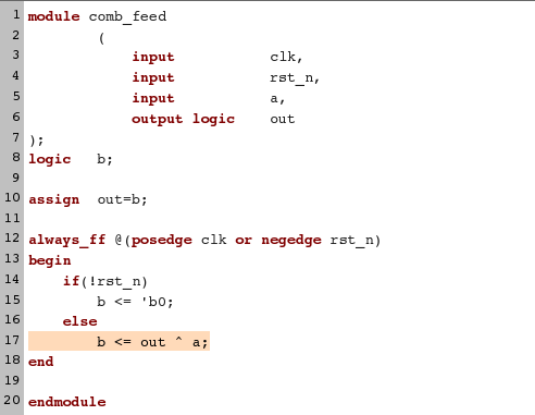 关于combinational loop(组合逻辑环)的一点探究_combination loop-CSDN博客