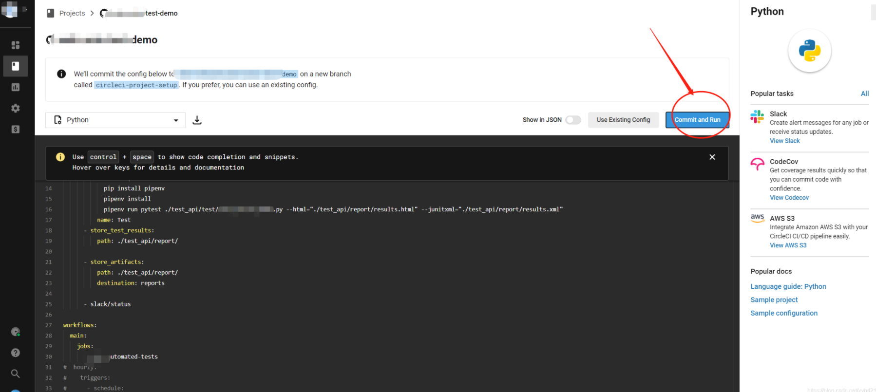 circleci + python + requests + slack 自动化测试集成_circleci slack mentions 什么用-CSDN博客