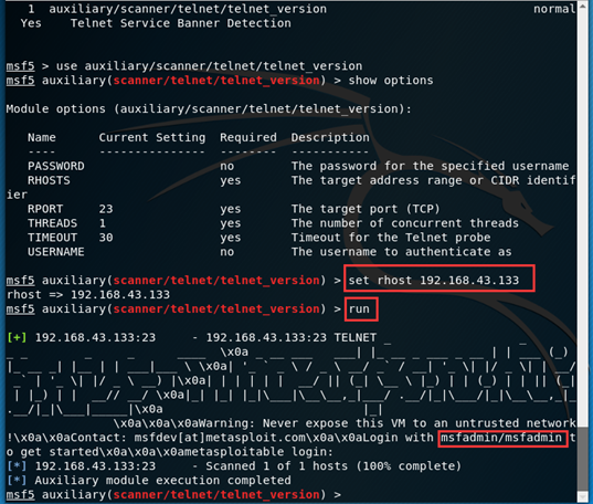 利用安全漏洞检测工具Metasploit对靶机Metasploitable2的Telnet登录提权_metasploitable2提权-CSDN博客