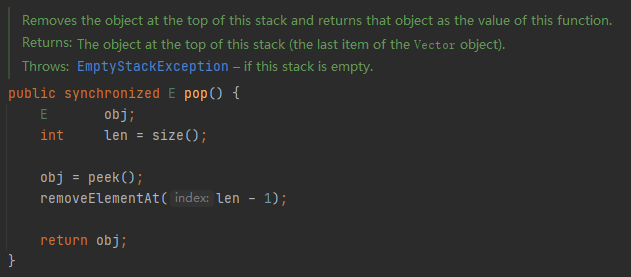 栈中stack.pop()和stack.peek()使用区别_stack peek和stack top有什么区别-CSDN博客