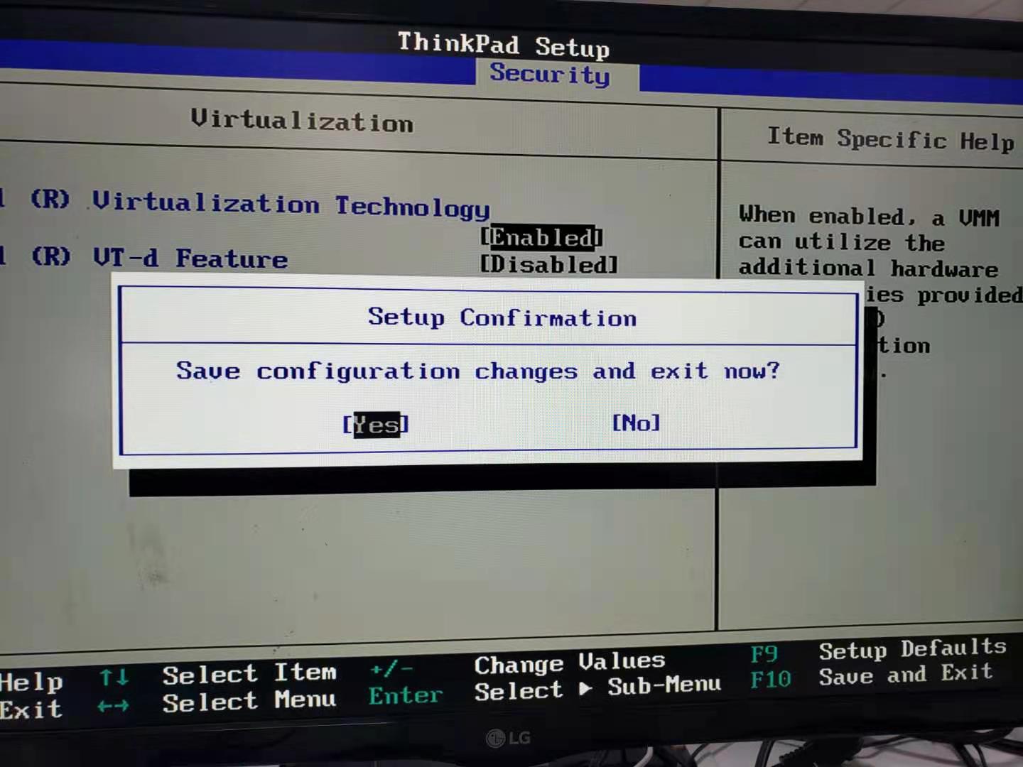 ThinkPad x1Carbon Use VMware para abrir la máquina virtual e informar un error Intel VT-X ...