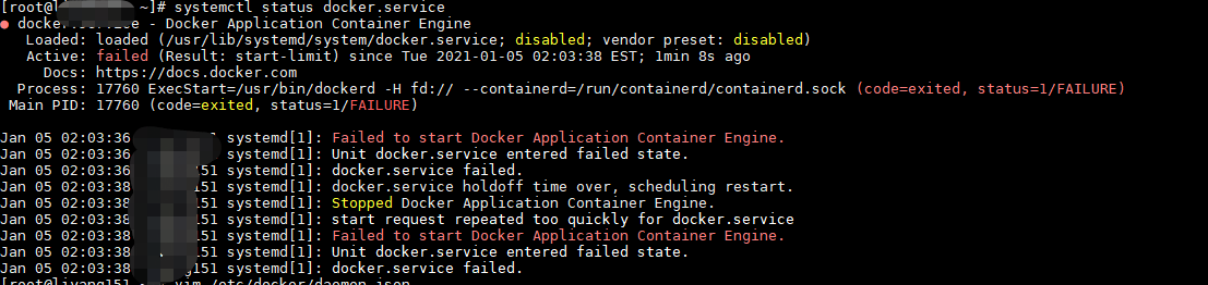 docker 安装后开启失败问题解决_docker active: deactivating (stop-sigterm)-CSDN博客