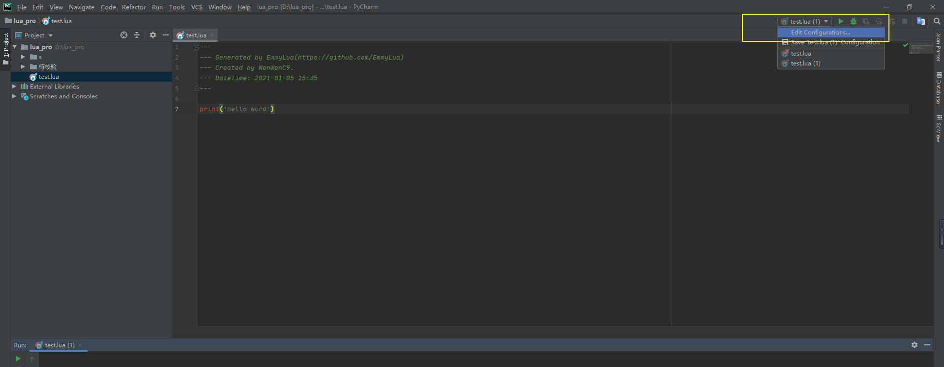 windows下pycharm配置lua环境，安装emmylua插件_pycharm lua-CSDN博客