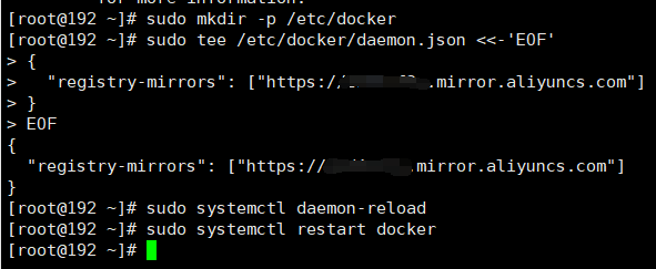 centos安装docker并配置阿里云镜像_docker --mirror aliyun-CSDN博客