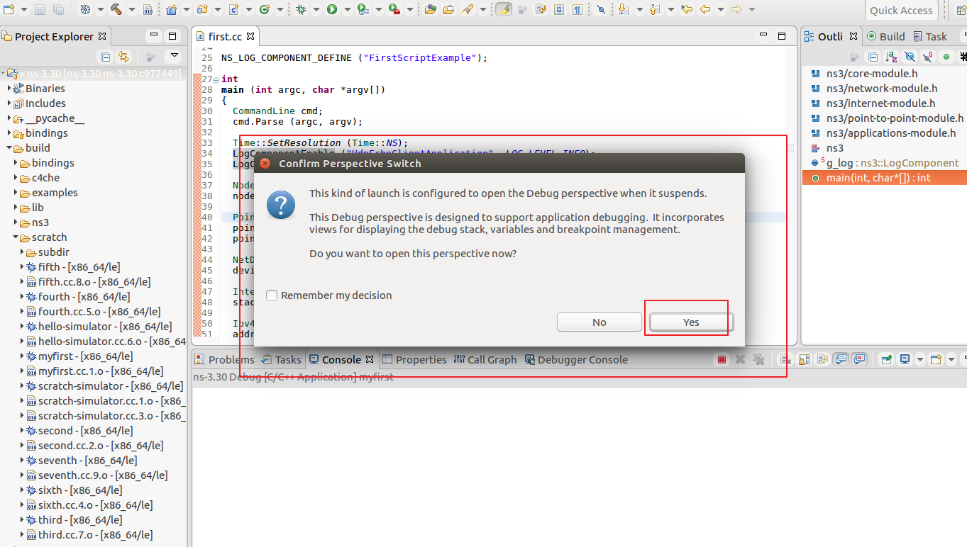 ns3学习手记8——NS-3与eclipse结合的开发调试_ns3 debug-CSDN博客
