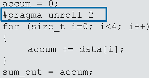 HLS——五、循环并行化_#pragma unroll-CSDN博客