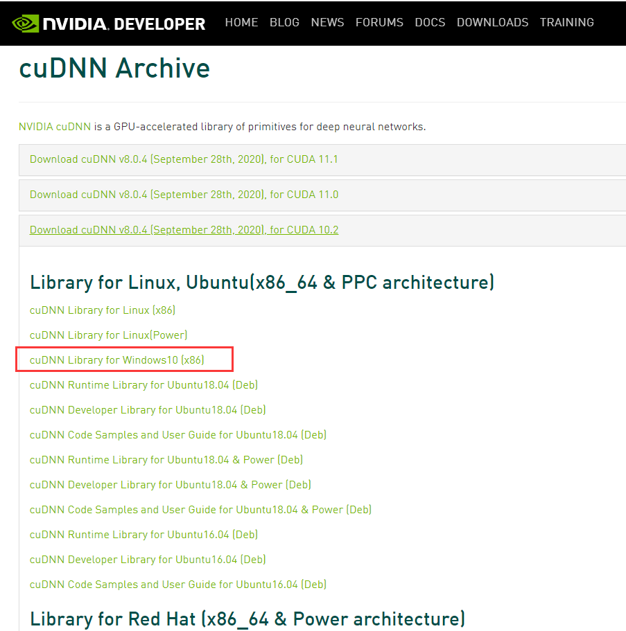 WIN10+CUDA 10.2+CUDNN v8.0安装配置_Icesrteam的博客-CSDN博客