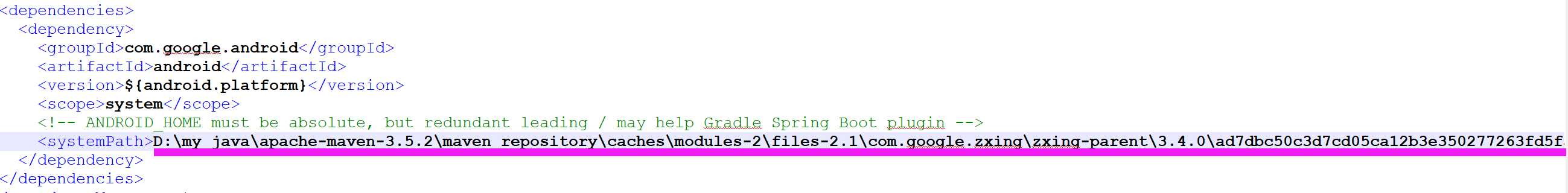 halo博客启动时com.google.zxing:core报错_dependencymanagement.dependencies.dependency.syste-CSDN博客