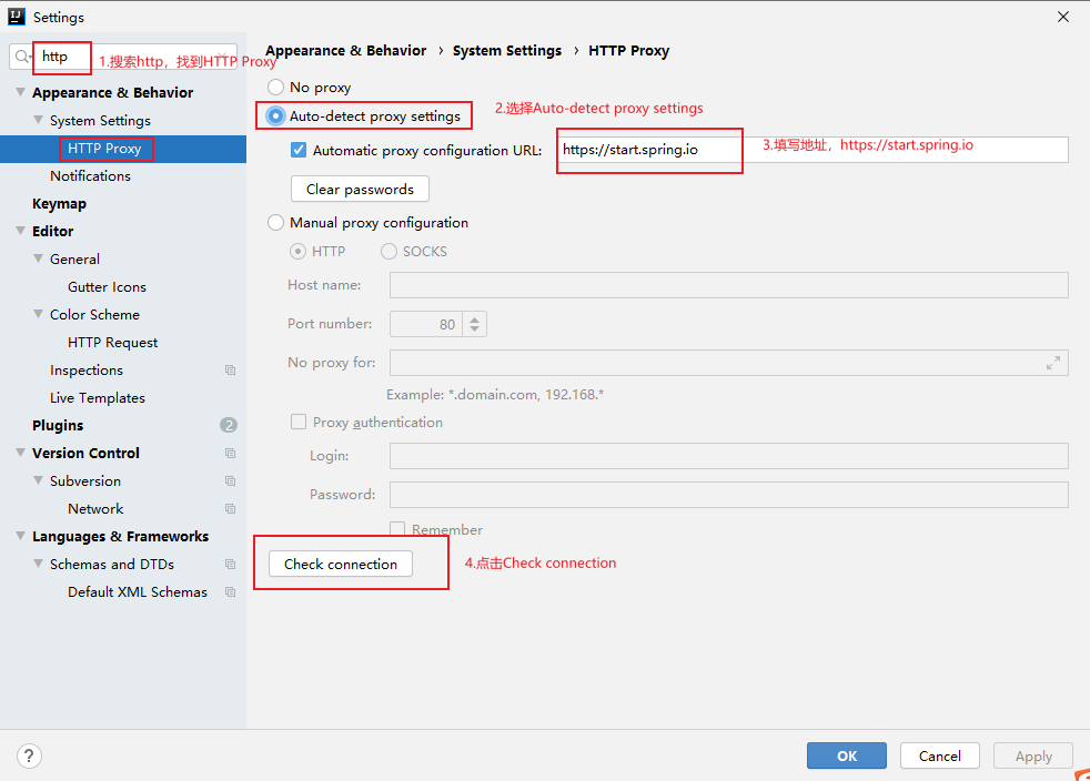 Initialization failed for ‘http://start.spring.io‘Please check URL,network and proxy settings.解决 ...