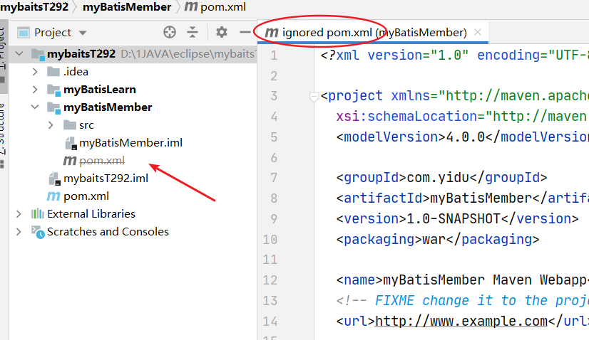 关于Maven创建module弹出被忽略(Ignored)的Ignored pom.xml文件如何解决_ignore module-CSDN博客