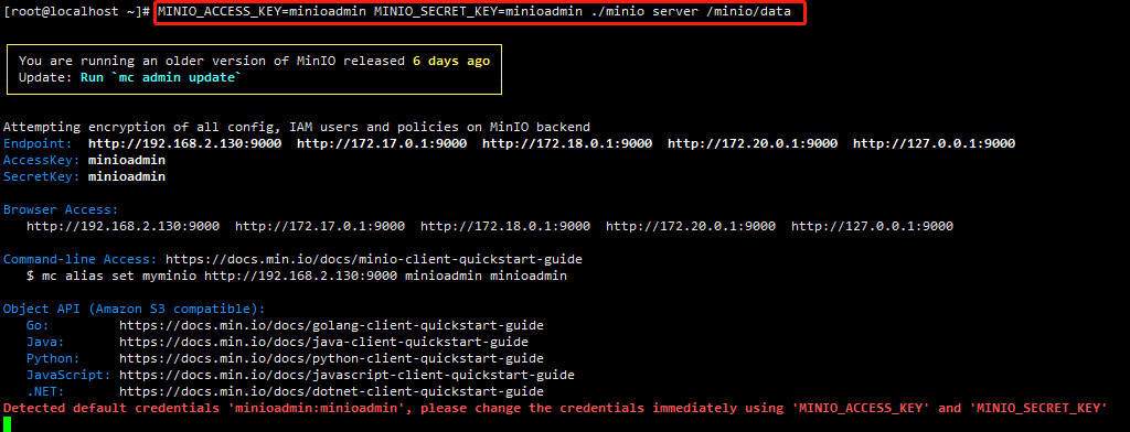 MinIO环境搭建及使用情况简单介绍_minio access key-CSDN博客