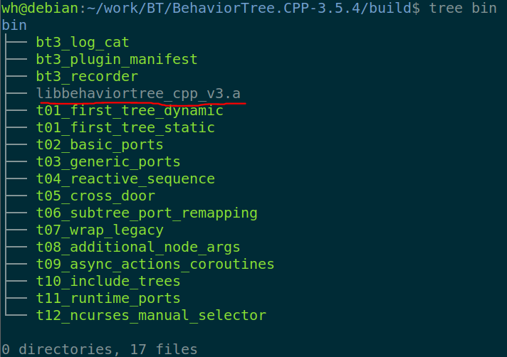 行为树 --- [1] BehaviorTree.CPP的编译及使用_linux下编译behaviortree-CSDN博客
