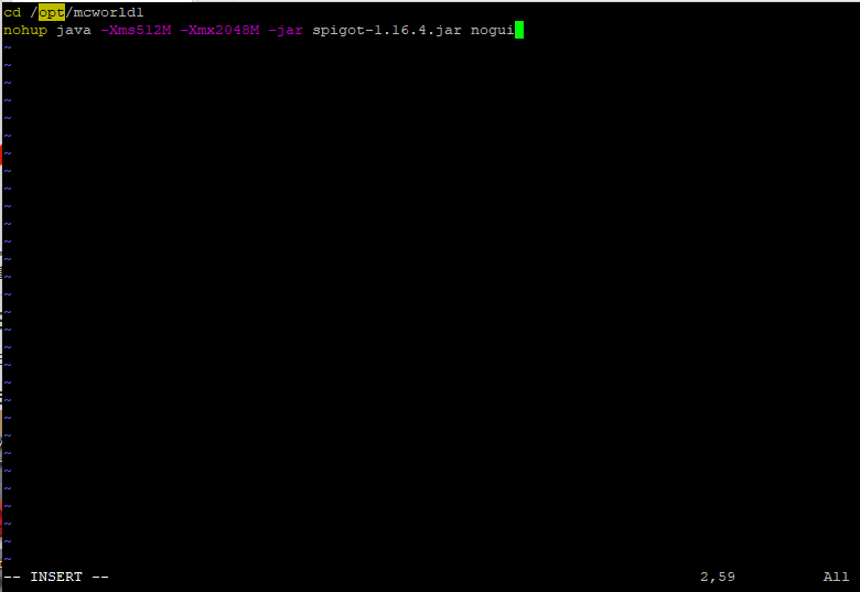 阿里云Centos7.3 MC1.16.4我的世界java版开服教程_mc start.sh_EC空城的博客-CSDN博客