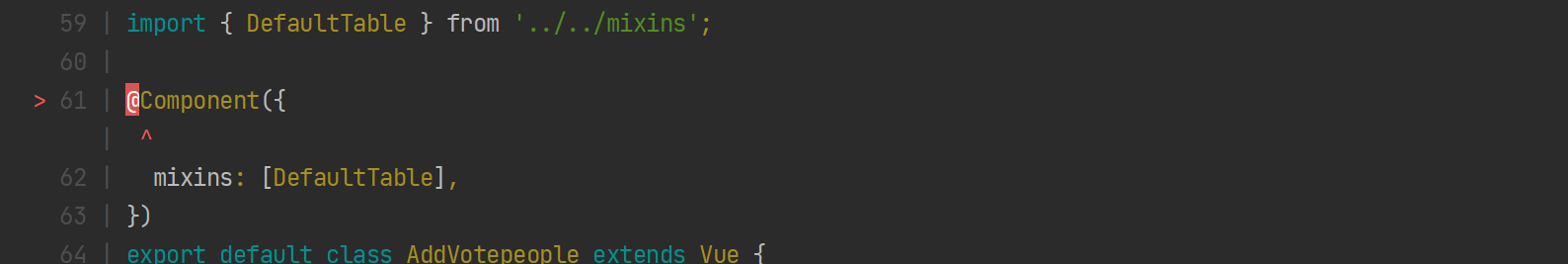 vue + ts 错误排除 Argument of type ‘XXX‘ is not assignable to parameter of type ‘Vue‘._type 'default ...