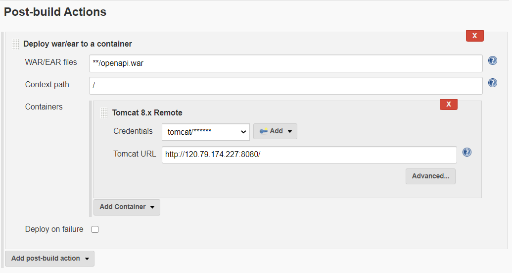 Deploy war/ear to a container’ aborted due to exception: java.lang.InterruptedException_java ...