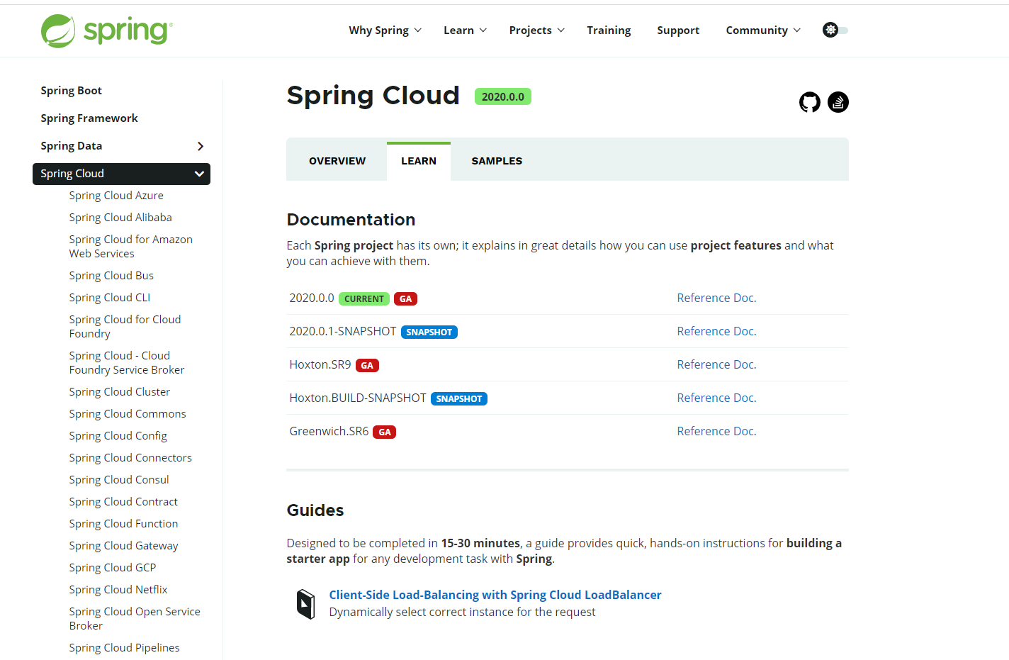 Spring Cloud 各个版本整理汇总_springcloud hoxton以外还有哪些版本-CSDN博客