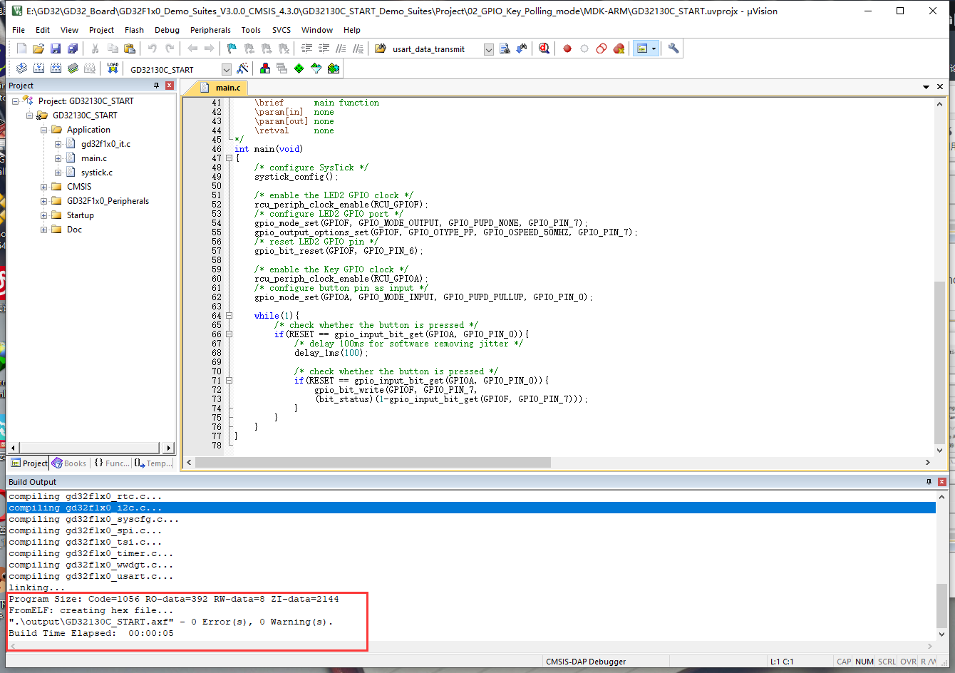 GD32F130 官方Demo编译问题 （续一）_gd32 编译 ret-CSDN博客