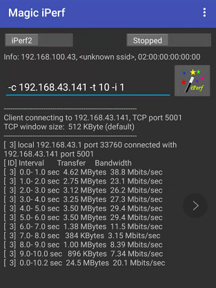 Wi-Fi 发送、接收吞吐率的测试_magic iperf-CSDN博客