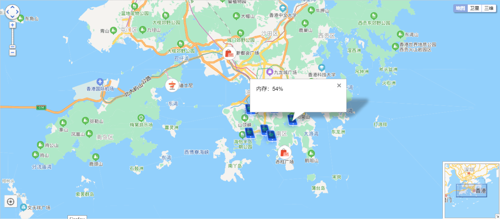 vue 使用百度地图详解： 1、默认展开地图缩略图；2、自定义图标；3、自身定位；4、隐藏底部百度logo以及字体 5、创建多个标注点并给标注点添加信息弹窗，解决所有信息弹窗取的值都一样的问题 ...