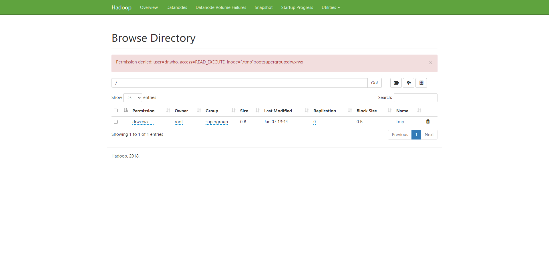 Hadoop can't access localhost:9870 - Programmer Sought