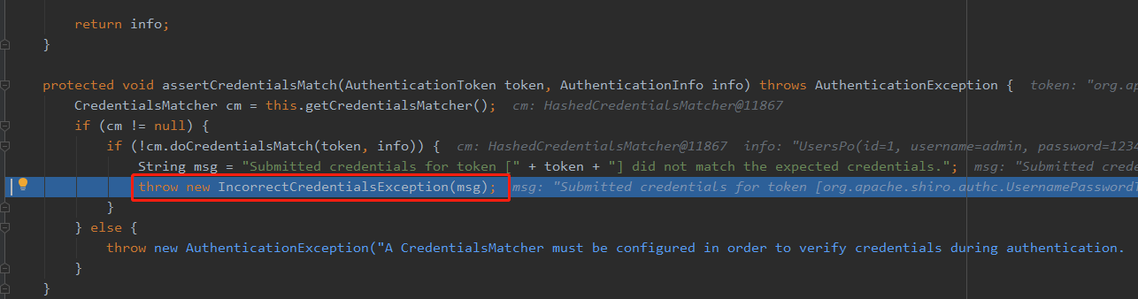shiro登录加盐出错UsernamePasswordToken - admin, rememberMe=false] did not match the expected ...