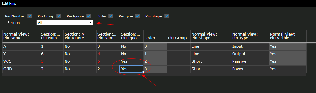 orCAD 中 WARNING(ORCAP-2435): Number of pins in footprint ‘x‘ and instance ‘u？A‘ does not match ...