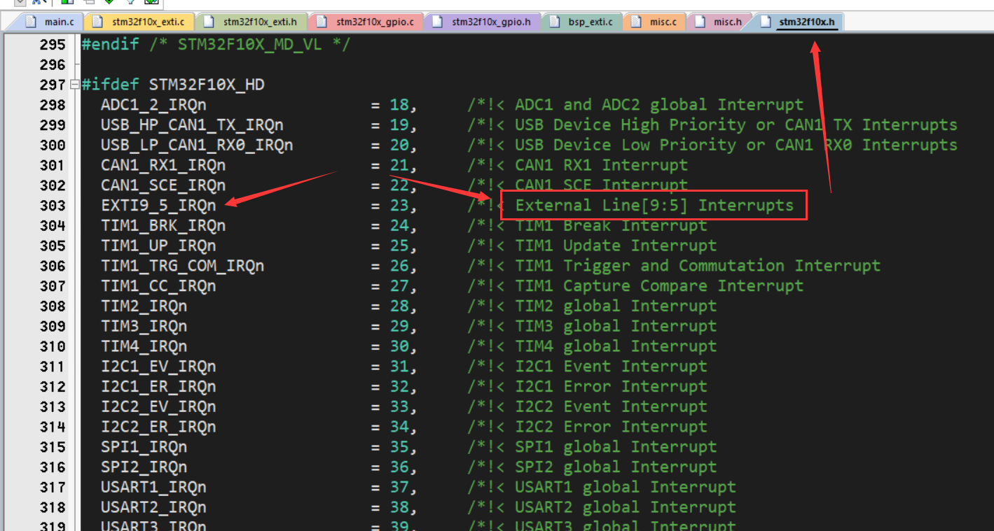 STM32学习心得--外部中断管理_外部中断控制实验心得-CSDN博客