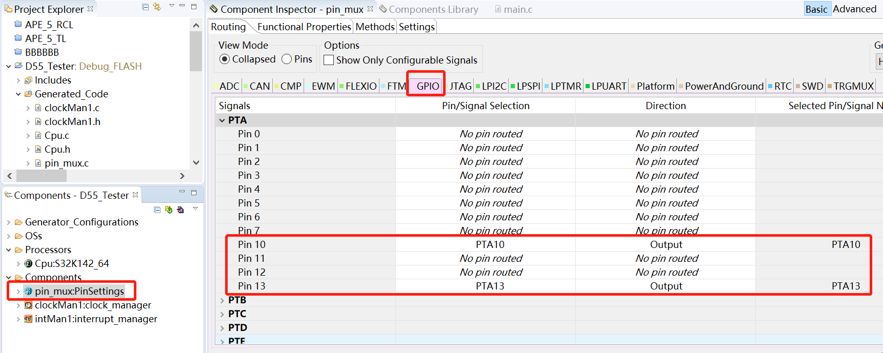 SDK应用二：S32DS开发环境使用SDK编辑工程代码实例(S32K142配置时钟，中断，GPIO)_s32ds怎么打开时钟树-CSDN博客