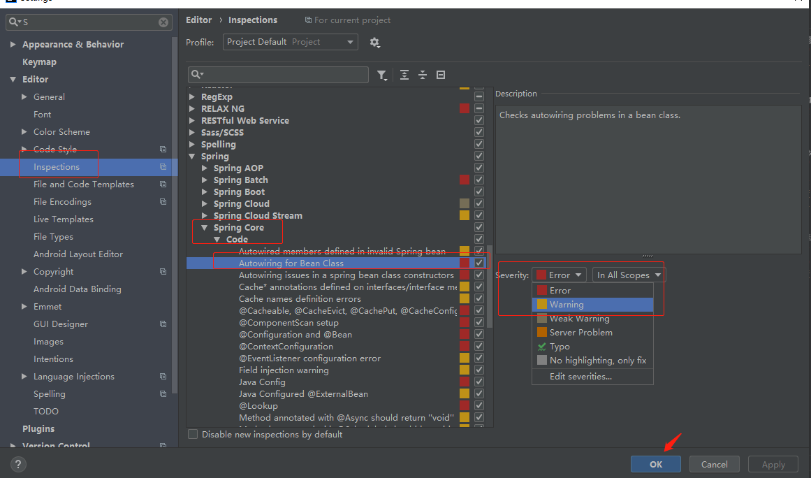 IDEA spring 项目 无法注入接口问题，报错：Could not autowire. No beans of_could not autowire. no beans of ...