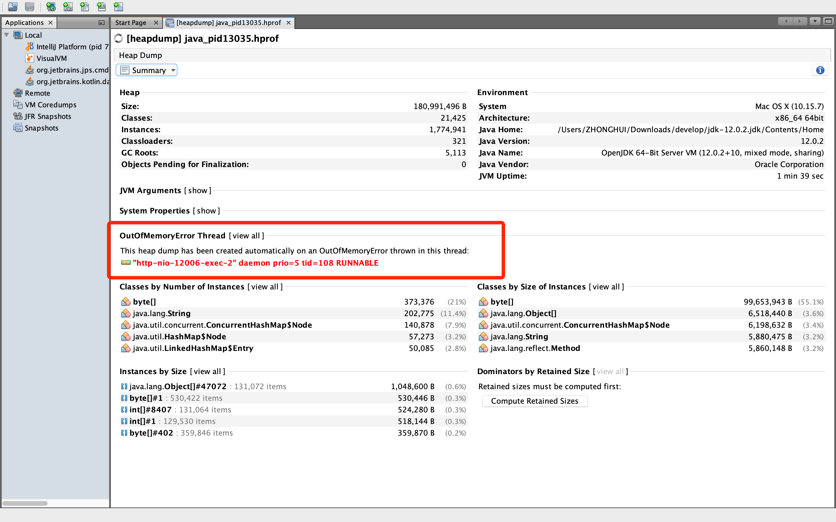 记一次线上OutOfMemoryError: Java heap space问题的解决_java.lang.outofmemoryerror ...