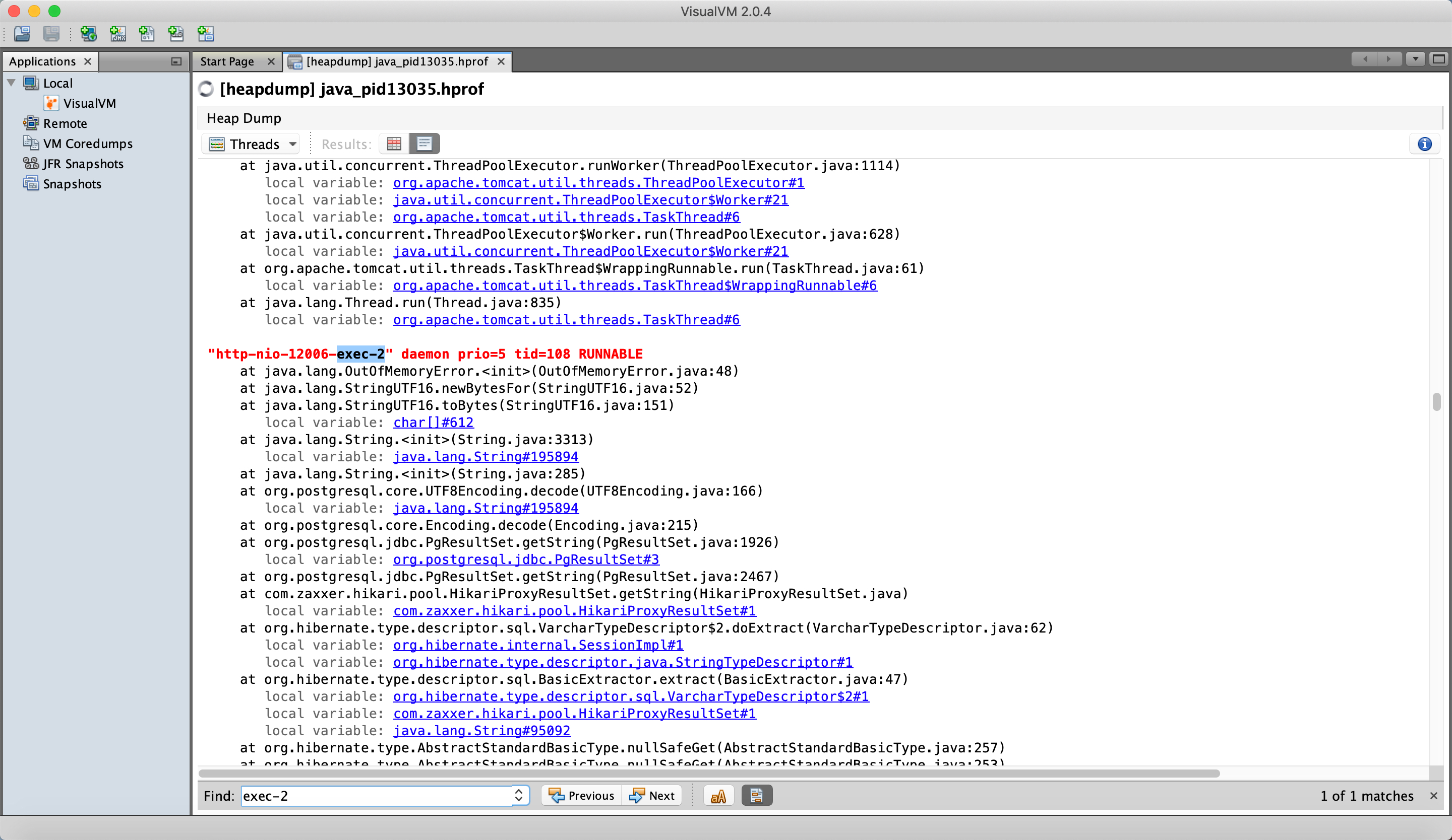 记一次线上OutOfMemoryError: Java heap space问题的解决_java.lang.outofmemoryerror ...