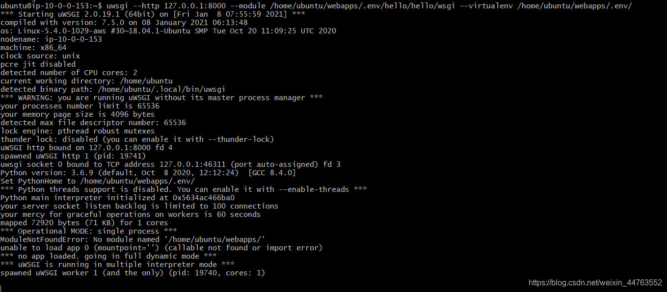 Python Uwsgi 框架运行 Django项目的坑 Harakiri On Worker 1 Csdn博客