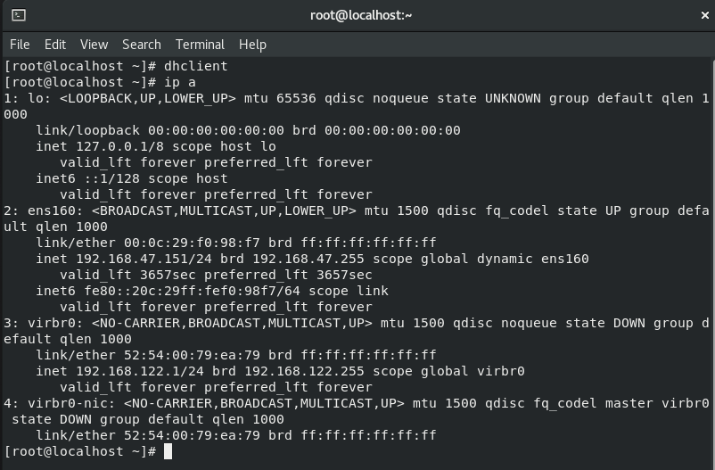 使用yum方法安装dhcp（网络源）_[root@localhost ~]# yum -y install dhcp-server upd-CSDN博客